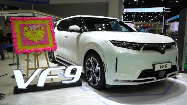 Vietnamese car maker VinFast displays vehicles at Bangkok International ...