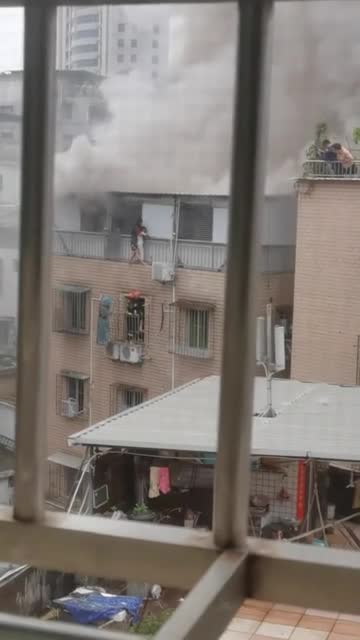 Firefighters rescue two sisters trapped outside window during apartment ...