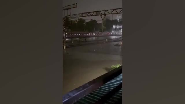 Mumbai floods force train cancellation amid heavy rain - ViralPress