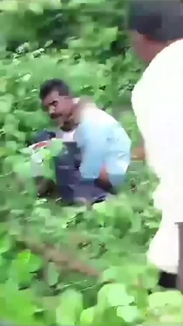 Python wraps itself around Indian's man neck as he goes to toilet in ...